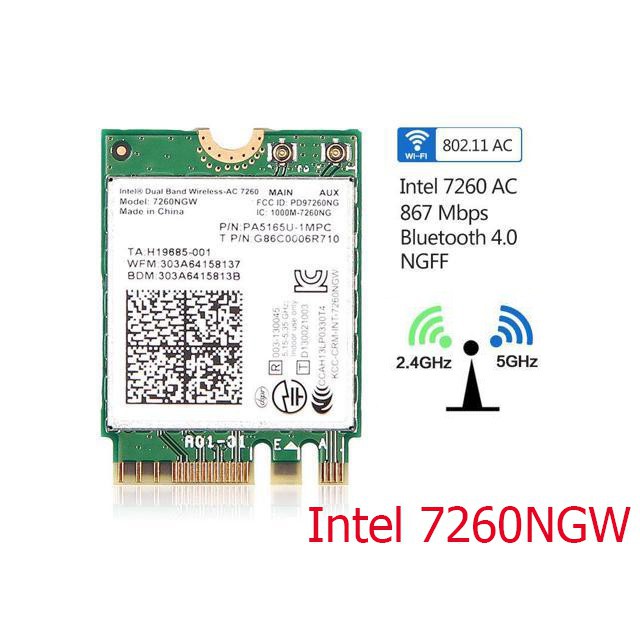 Intel WiFi Bluetooth Card AX210 AX200 AX201 AC 9560 9260 8265 8260 7265 ...
