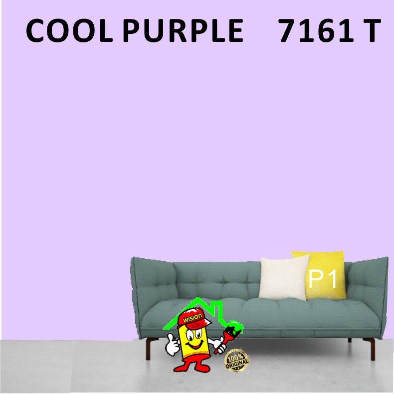 COOL PURPLE 7161 T ( 1L ) PERFECT COLOURS / WISION PAINT wall mural ...