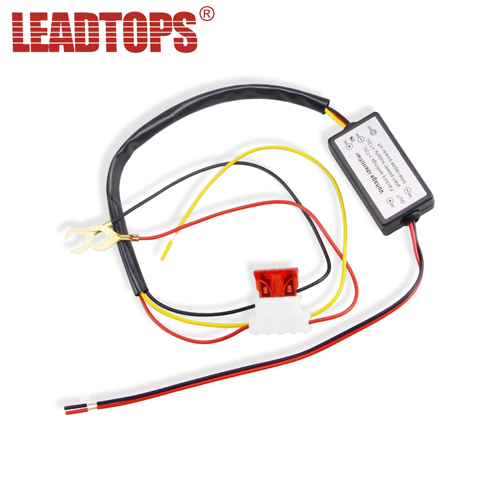LEADTOPS DRL Controller Auto Car LED Daytime Running Lights Controller Relay Harness Dimmer On ...