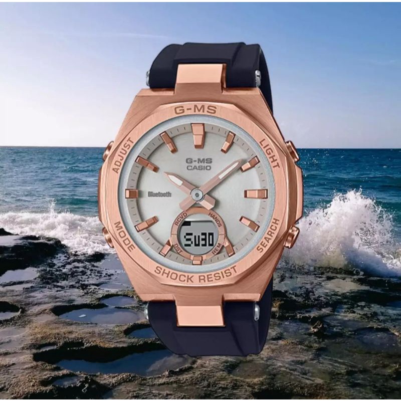 G-Shock | MSG-B100G-1A G-MS Metal Design Connectivity Featuring Tough Solar Power and Bluetooth ...