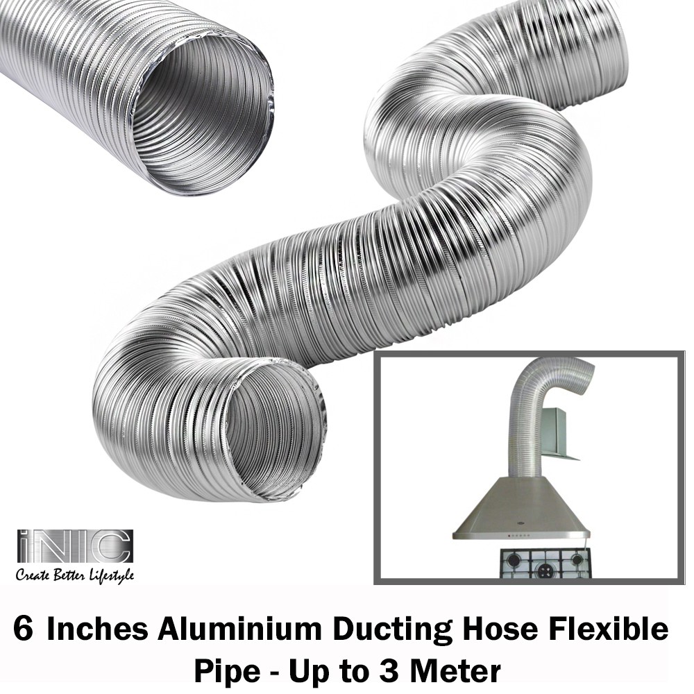Aluminium Ducting Hose Flexible Pipe ( 6 inches ) - Up to 3 Meter ...
