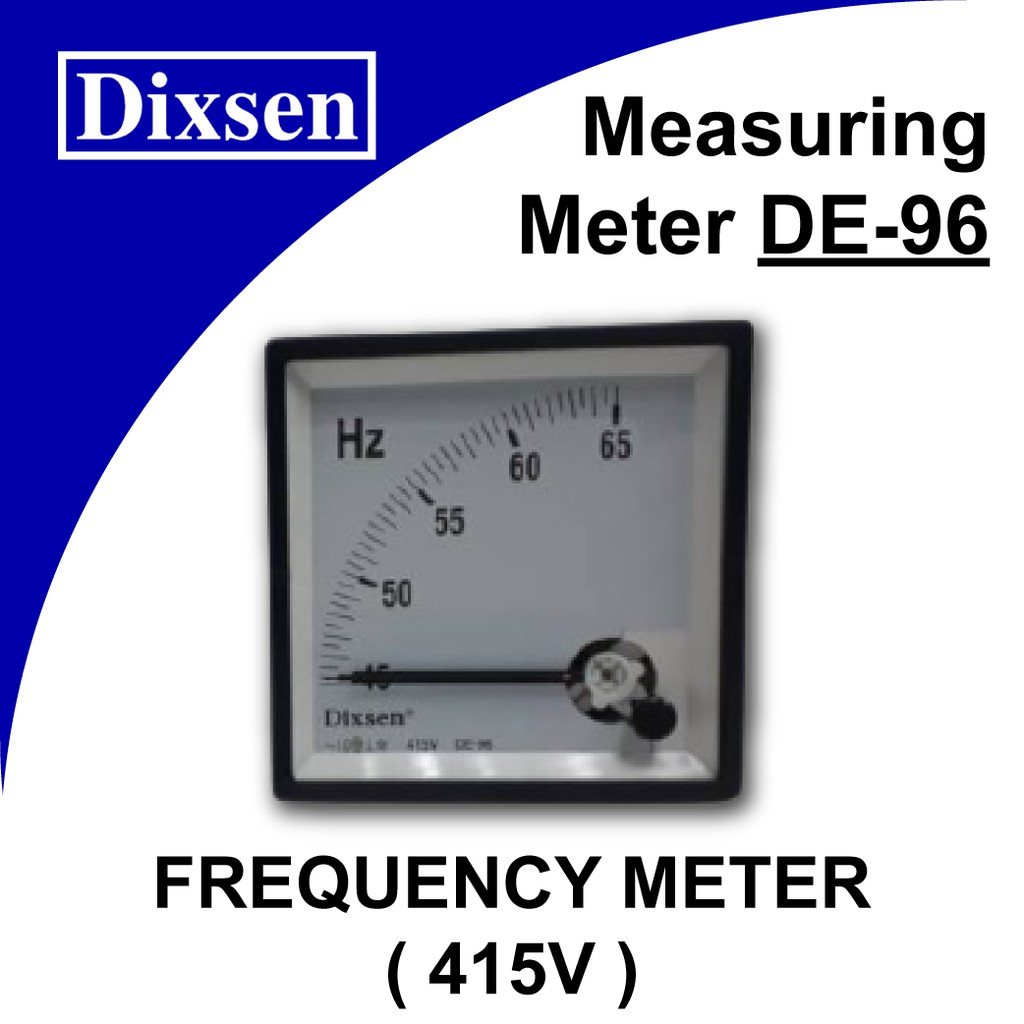 DIXSEN DE-96 MEASURING METER - 45-65HZ 415V FREQUENCY METER | Shopee ...