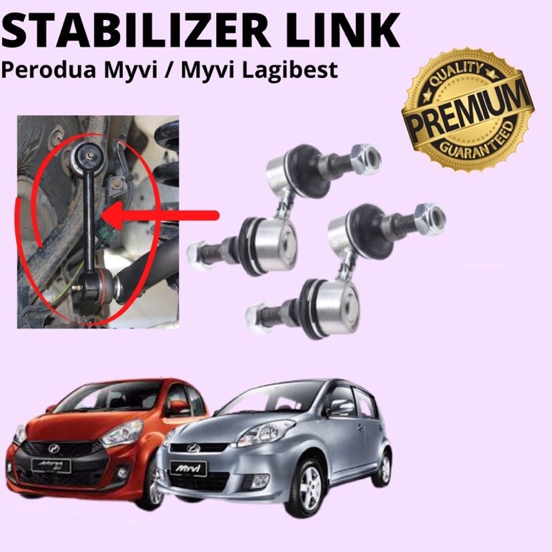 2pcs Perodua Myvi 1st 2nd Gen Front Stabilizer Link 48831-B1010, 48821 ...