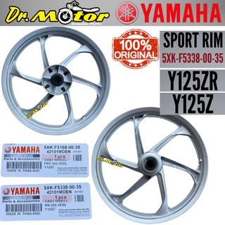 100% ORIGINAL YAMAHA 5XK Y125ZR Y125Z Sportrim Cast Wheel Sport Rim RODA TYRE TAYAR Y125 125Z ...