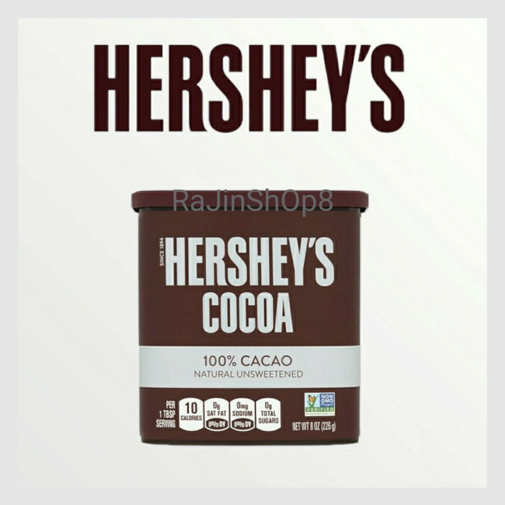 HERSHEY'S Cocoa Powder 100% Cacao Natural Unsweetened & Special Dark US ...