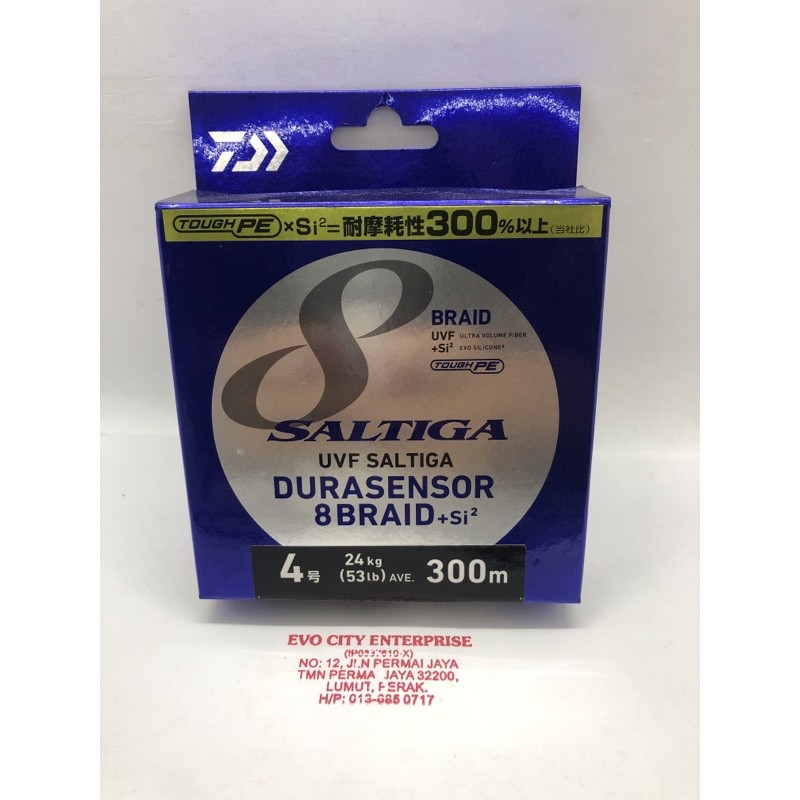 Daiwa Saltiga x8 Durasensor UVF +Si2 Braid 300m Multi Color | Shopee ...