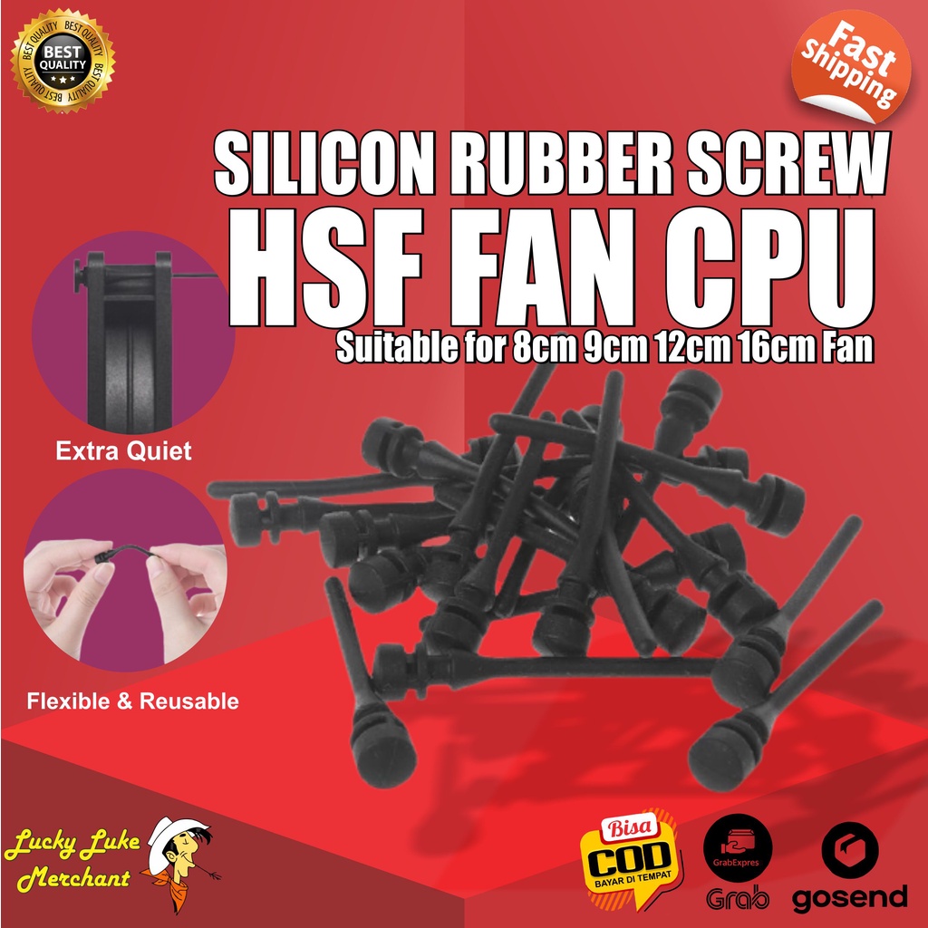 Hsf Fan Cpu Casing & Watercooling Screw Silicon Rubber Screw Silent ...