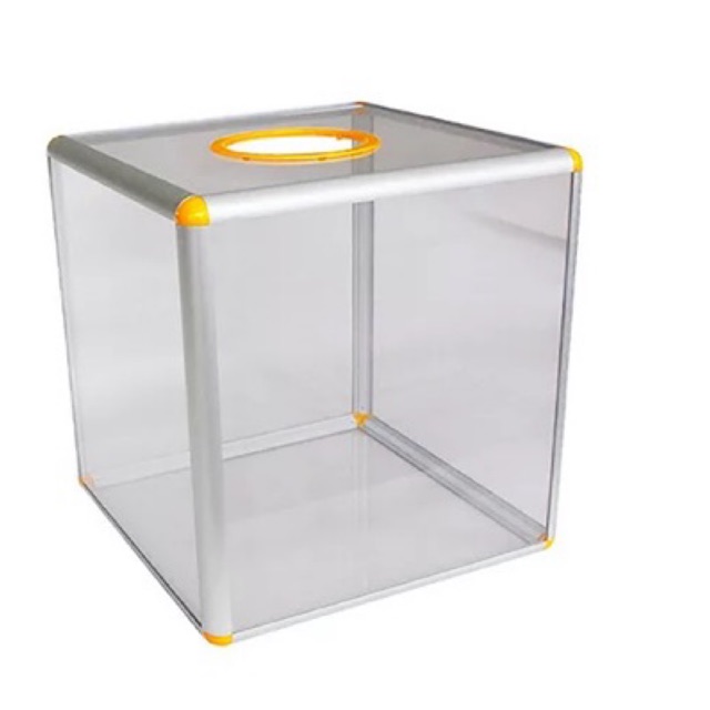 Acrylic Lucky Draw / Lottery / Donation box 25 X 25 X 25cm [100% ...