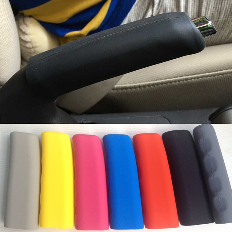 Silicone Car Hand Brake Cover Grip Interior Parking Handle Lever ...