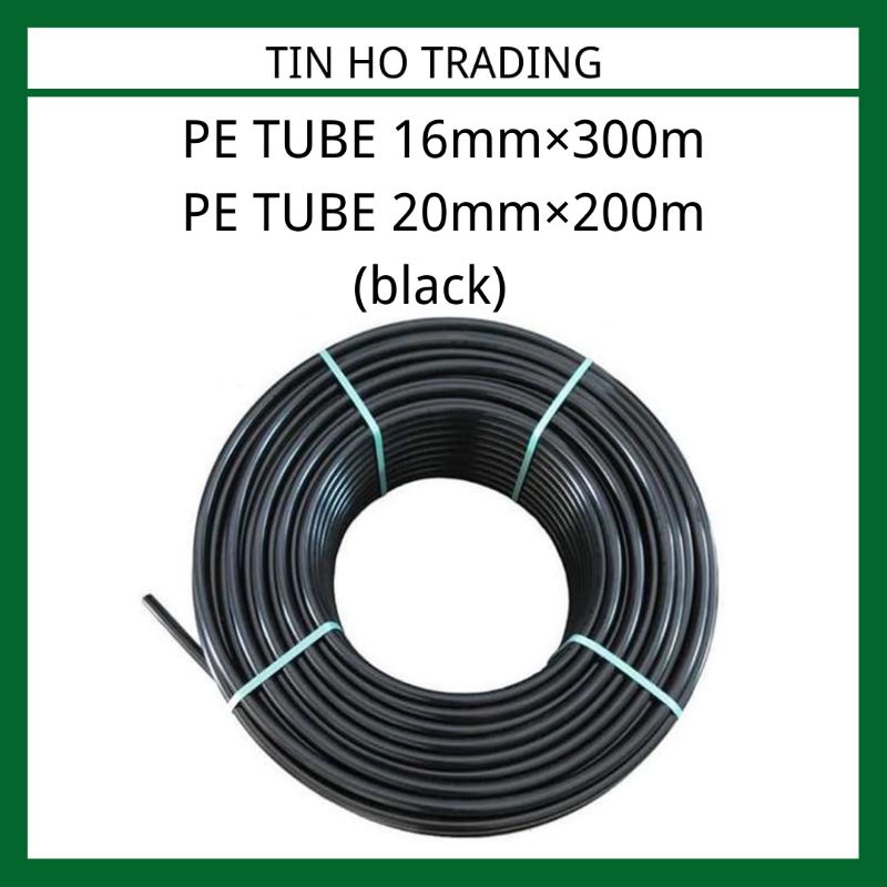 Pe tube 16mmx300m (black) / Pe tube 20mmx200m (black) | Shopee Malaysia
