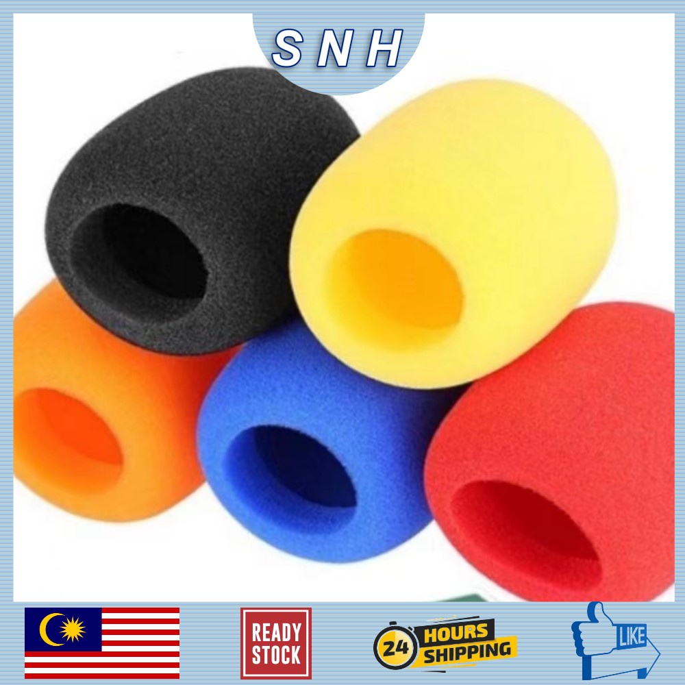 SNH Mic Sponge colourful Mic cover(Random Picked) Sarung Mikrofon ...