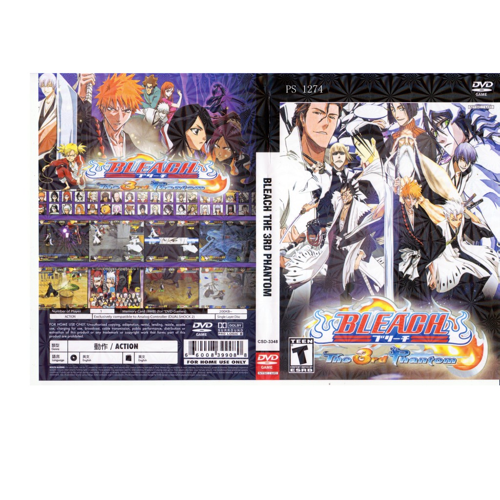 PS2 GAME COLLECTION BLEACH THE 3RD PHANTOM | Shopee Malaysia