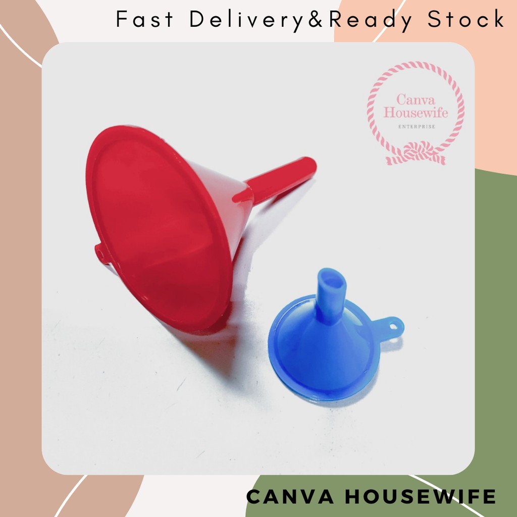 【1pc】Mini Plastic Funnel Multipurpose Liquid Transfer Funnel | Shopee ...