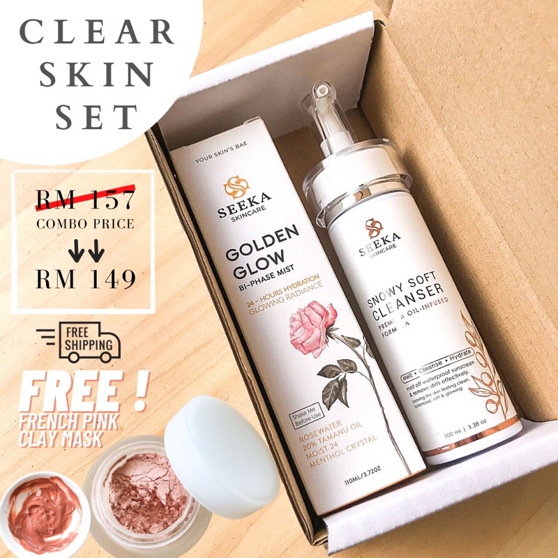 Clear skin set (seeka skincare) | Shopee Malaysia