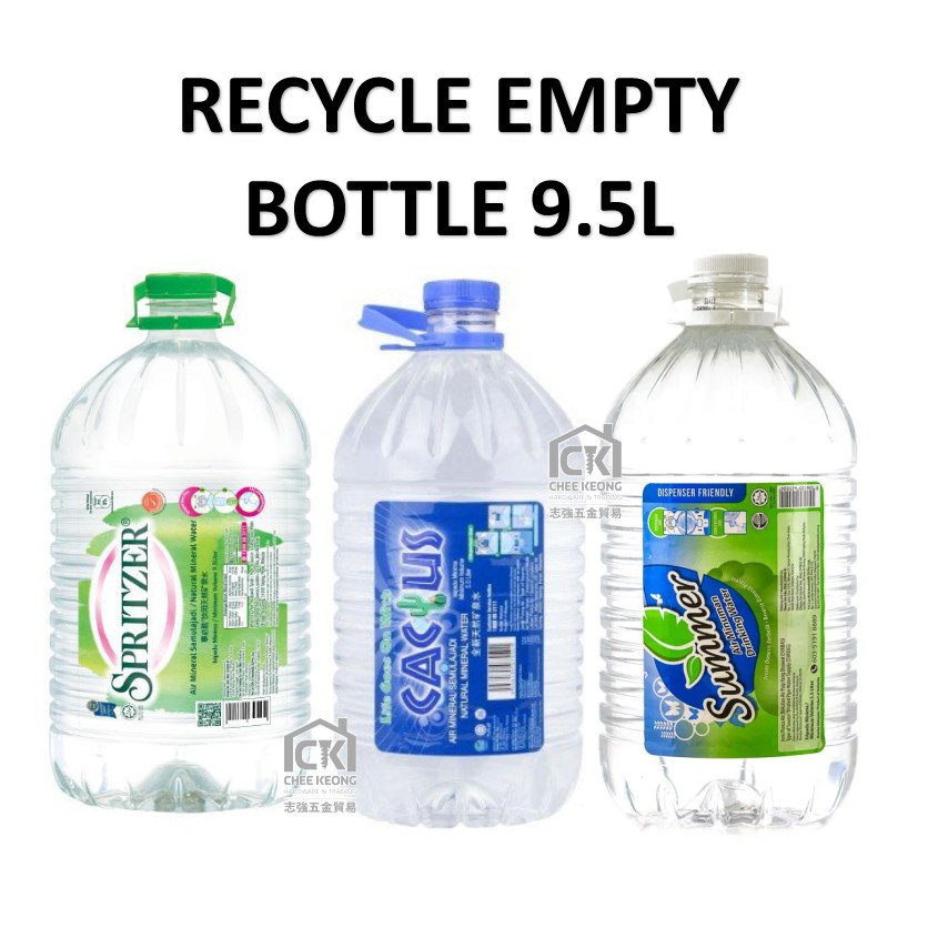 RECYCLE EMPTY MINERAL BOTTLE / DRINKING WATER BOTTLE / BOTOL AIR KOSONG ...
