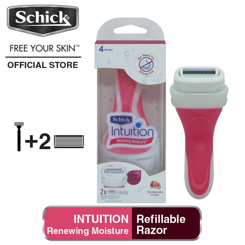 Schick Intuition 4 Women Intuition Pomegranate Razor (1 Pcs) | Shopee ...