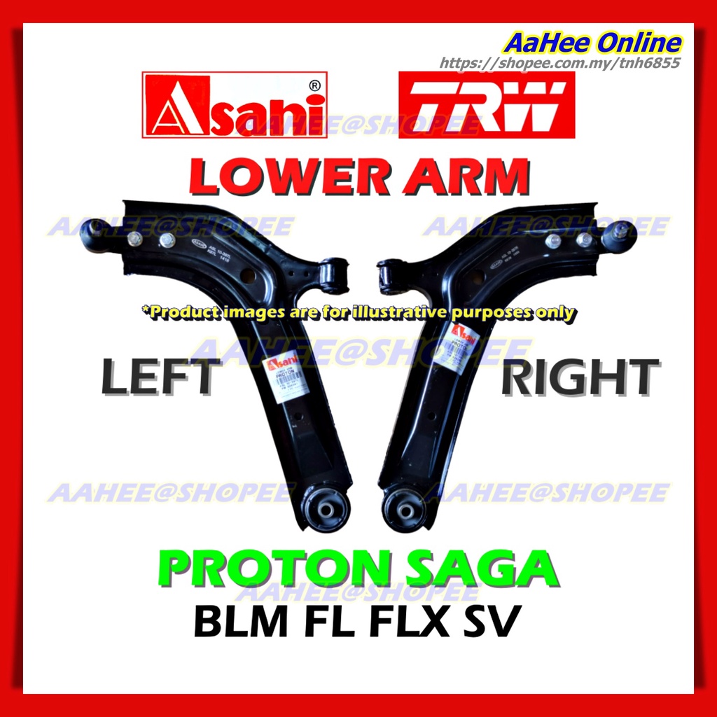 Proton SAGA BLM FL FLX Lower Arm Front LH/RH ASAHI/TRW Original Track ...