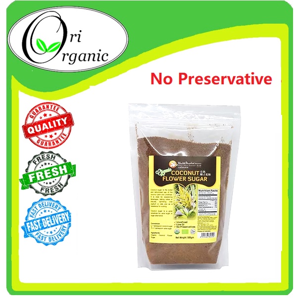 Health Paradise Organic Coconut Flower Sugar 500gm Exp 5/2025 | Shopee ...