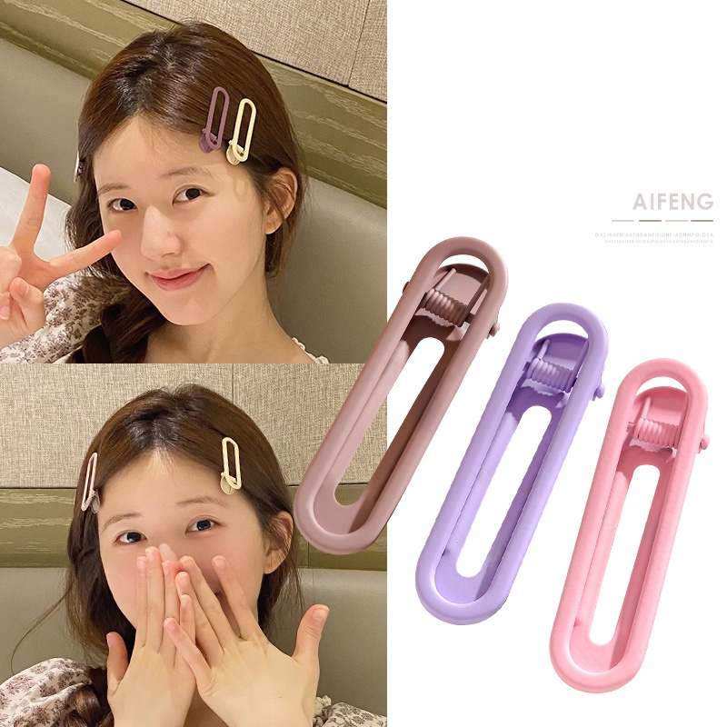 ins Style Candy Color Hairpin Female Side Duckbill Clip New Influencer ...