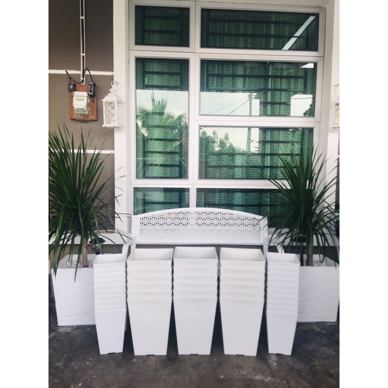 Pasu Bunga Viral Tinggi Betuk Segi Empat Putih ,Pasu Skybird, Pasu ...