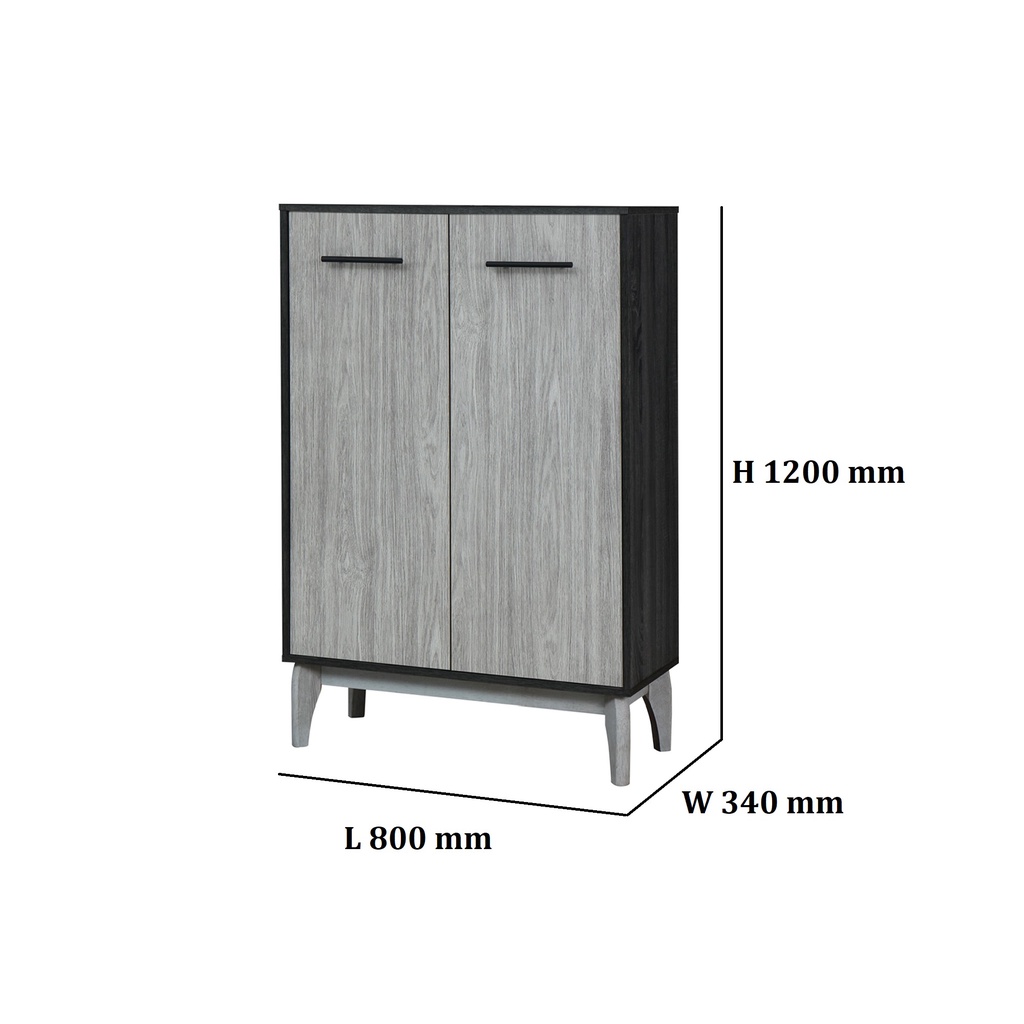 WONDERFUL Furniture Rak Kasut 2 Pintu Shoe Cabinet 2 Door Storage ...