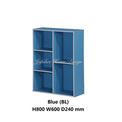 DH SU 04 Color Box / Book Shelf / Book Rack / 5 compartment shelf ...