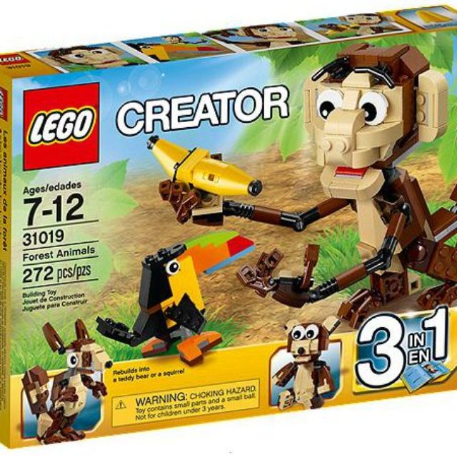 (NO BOX) LEGO CREATOR 31019 FOREST ANIMALS | Shopee Malaysia