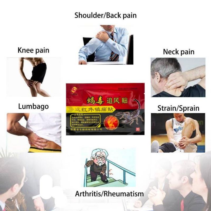 (🇲🇾 Ready Stock) 8Pcs Muscle Pain Relieve Patch Back Pain Hot/Heat ...