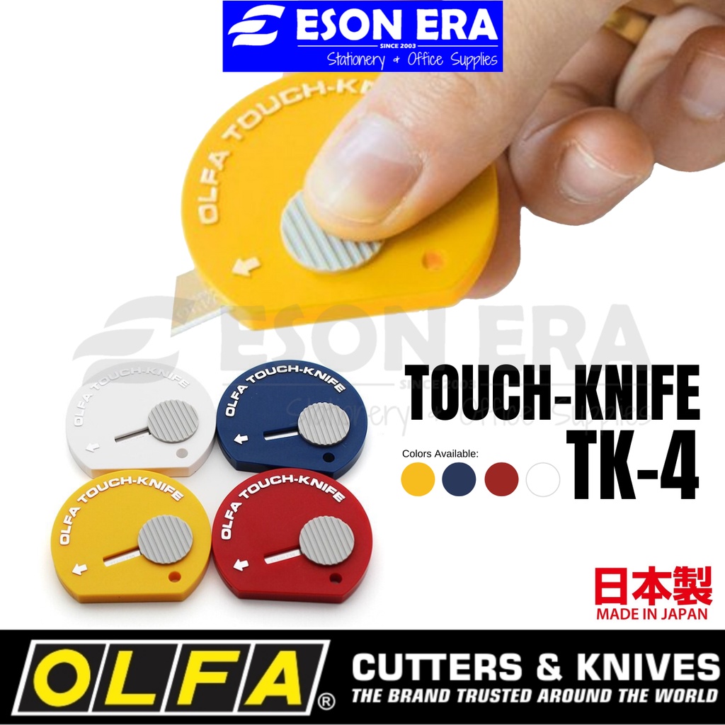Olfa TK-4 Touch-Knife Mini Cutter Made in Japan Pisau Keychain | Shopee Malaysia