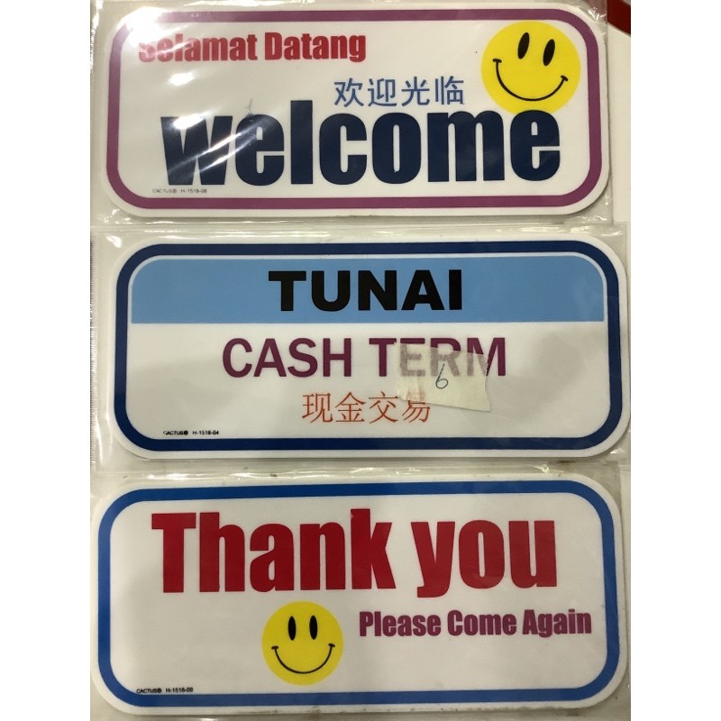 Notice Signmark -Cactus | Shopee Malaysia