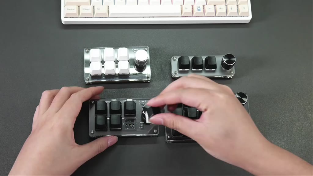 Programming Macro Custom Knob Keyboard RGB 3 Key Copy Paste Mini Button Photoshop Gaming Keypad ...