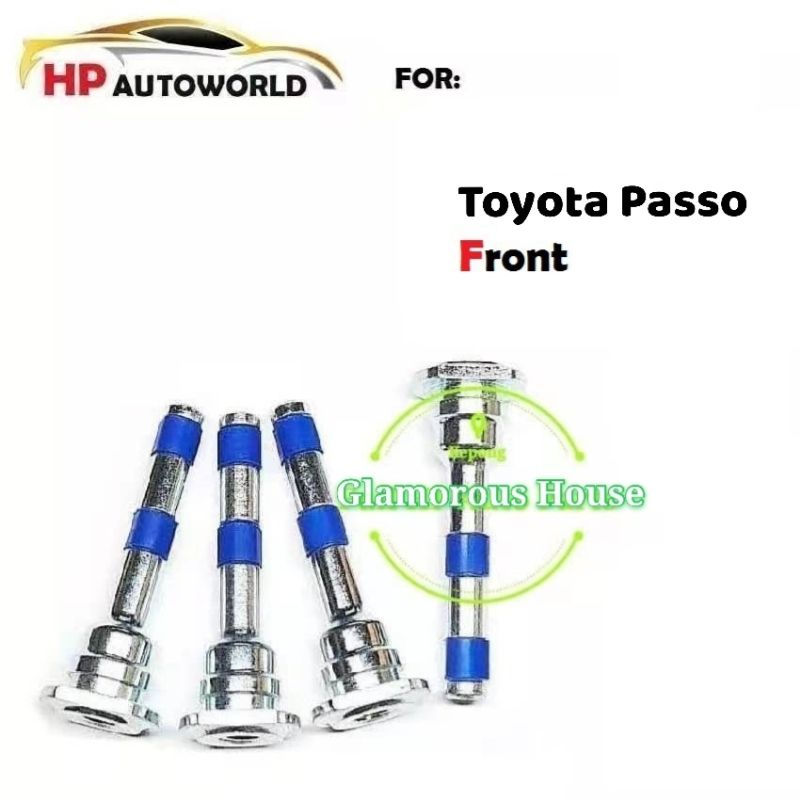 Toyota Passo Front Disc Brake Pin / Caliper Pin With Silicon Bush ...
