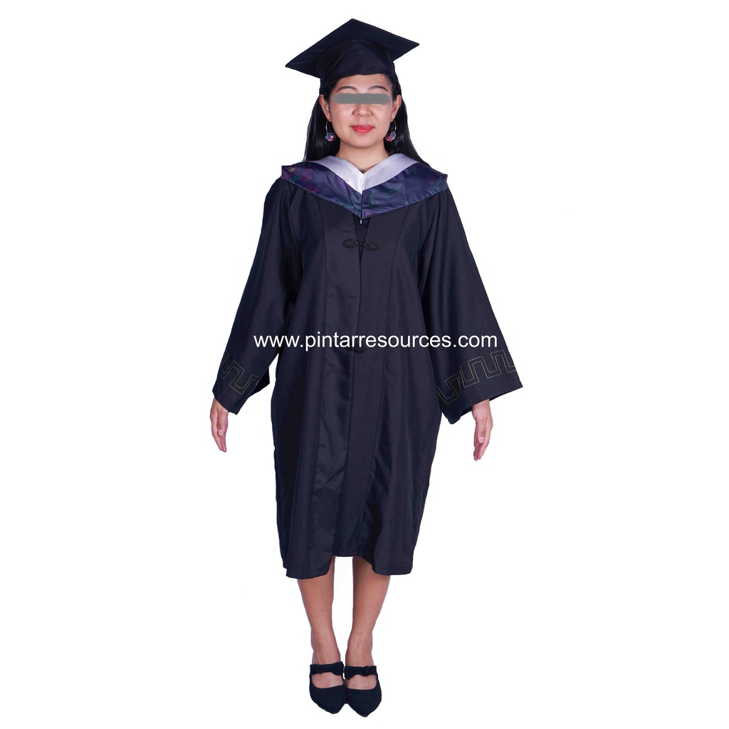 READY STOCK Adult Graduation Gown University Graduation Robe Degree ...