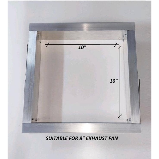 8” x 8” / 10” x 10” ALUMINIUM Exhaust Fan Manhole Square Frame Bingkai ...