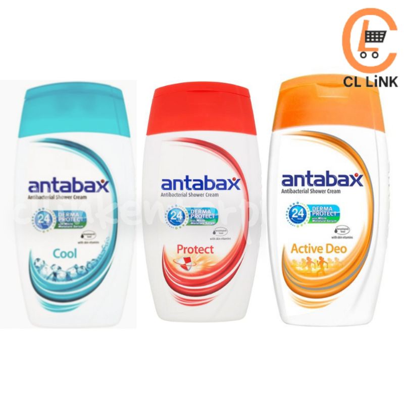 Antabax Antibacterial Shower Gel 250ml Cool Active Deo Protect | Shopee ...