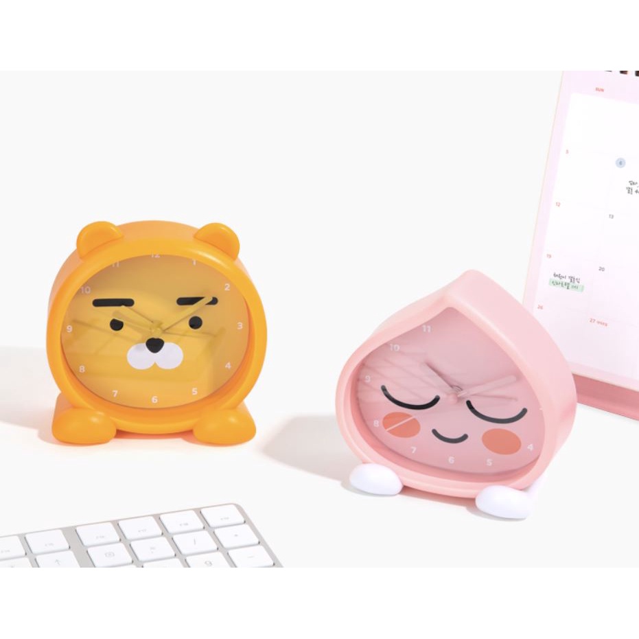 [KAKAO FRIENDS] Noiseless Table Clock Alarm Available (Ryan / Apeach ...
