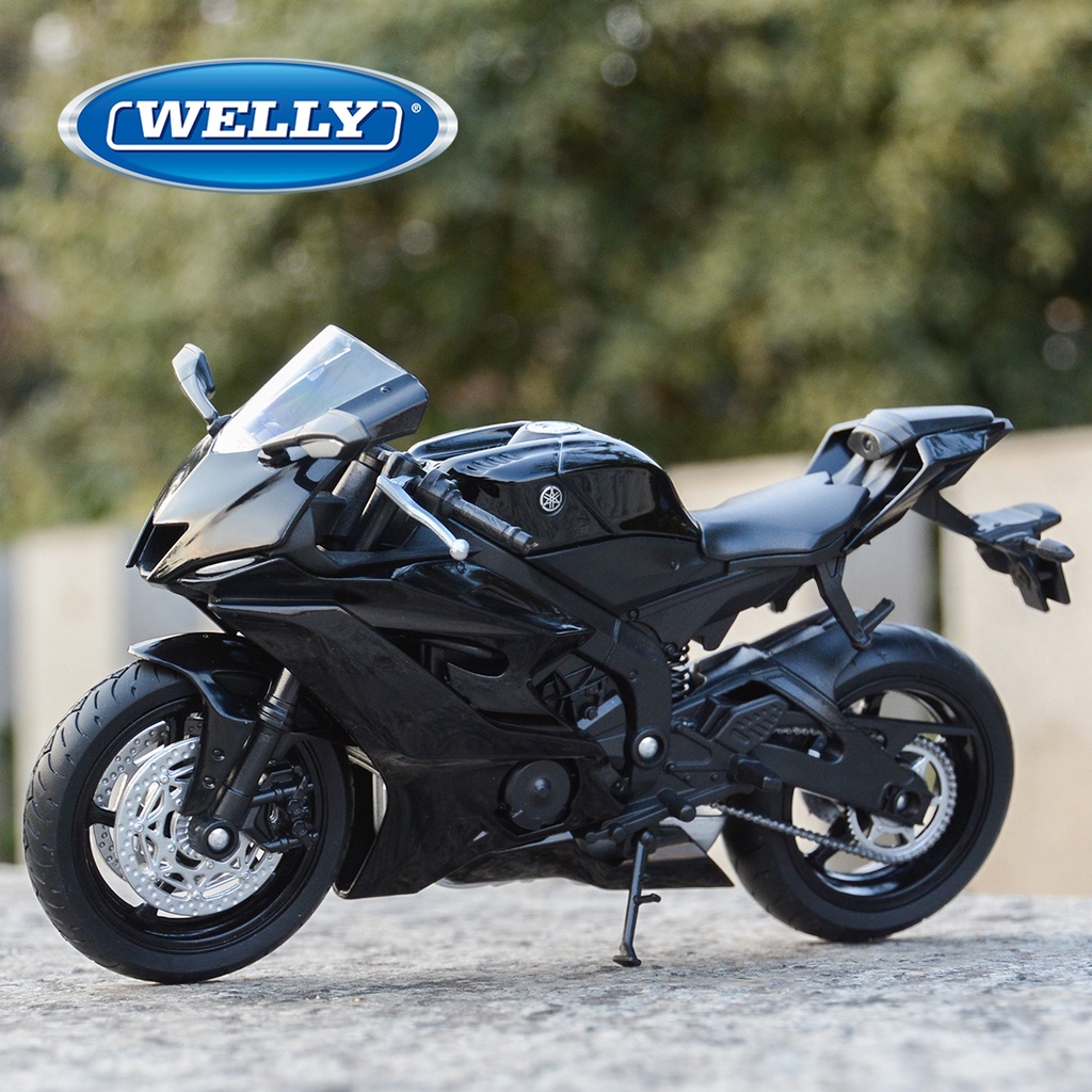 Welly 1:12 2020 Yamaha YZF-R6 Black Die Cast Vehicles Collectible ...