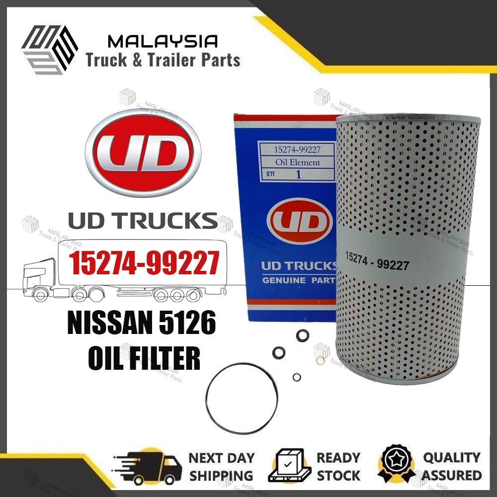 NISSAN 5126 TRUCK LORRY/ LORRI OIL FILTER 15274-99227 UD (ORIGINAL ...