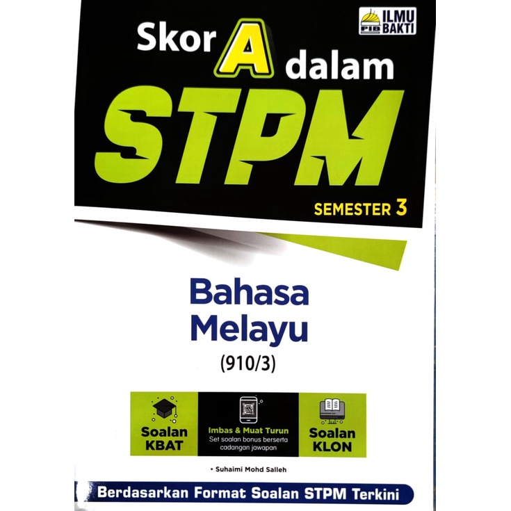 2023 2022 Kertas Model Skor A Dalam Stpm Semester 3 Penerbit Ilmu