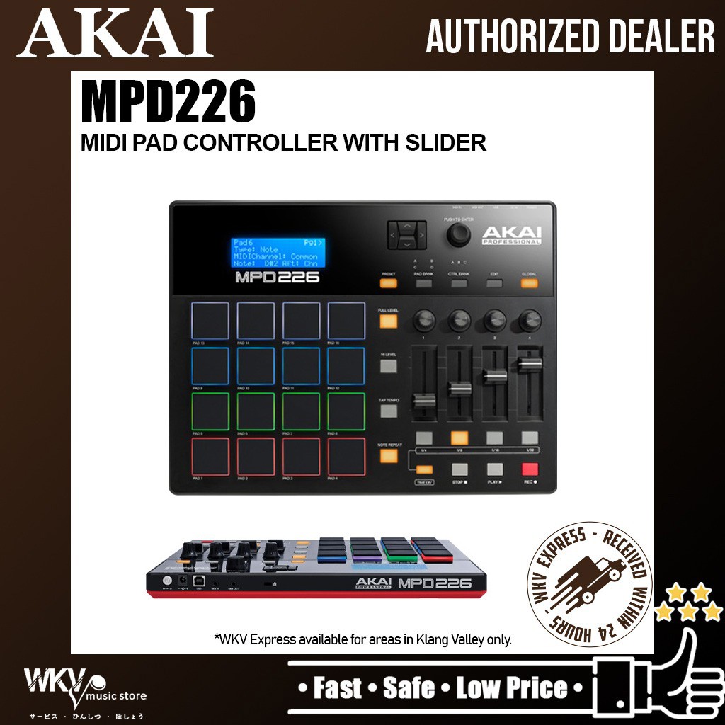Akai Professional MPD226 USB MIDI Pad Controller ( MPD-226 / MPD 226 ...