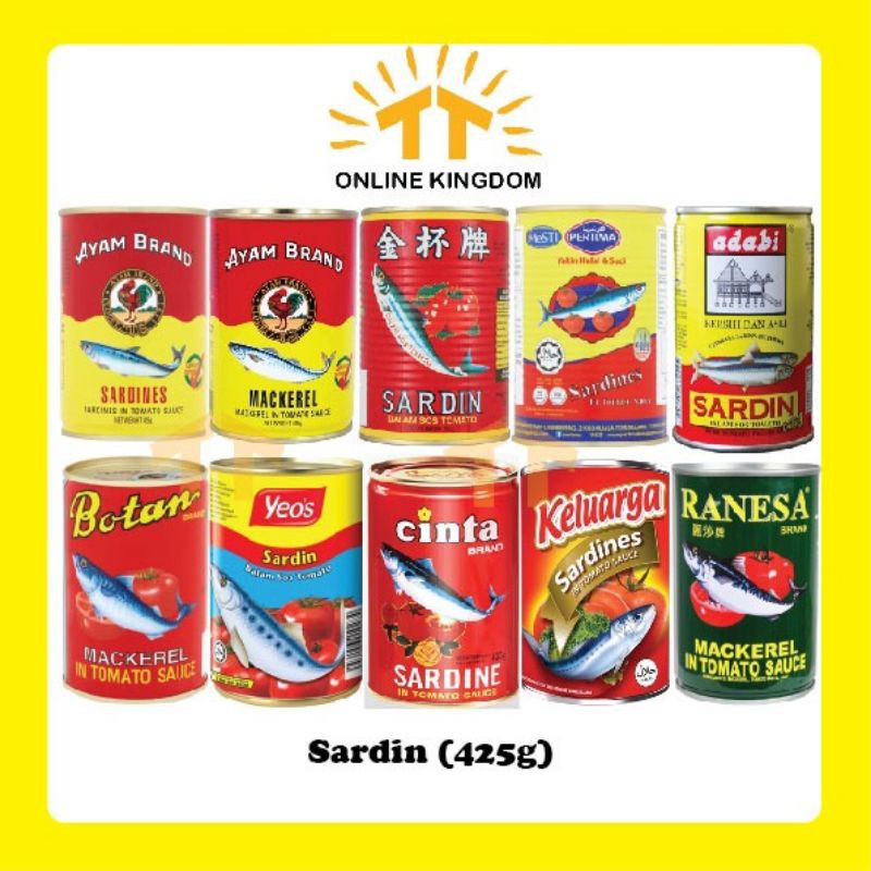 Sardin can 425g (Assorted) | Shopee Malaysia