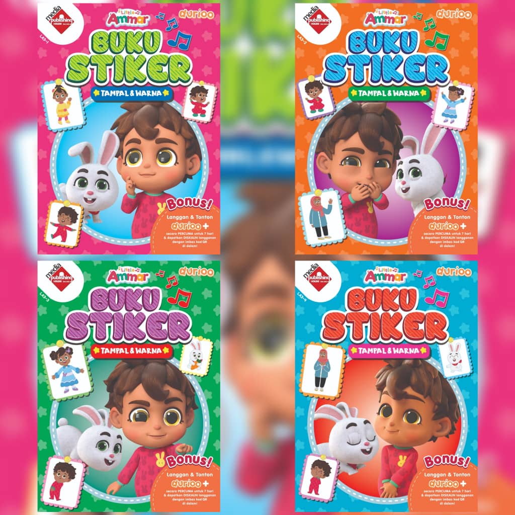MEDIA BOOKS : LITTLE AMMAR BUKU STICKER ( LA3 ) - TAMPAL & WARNA ...