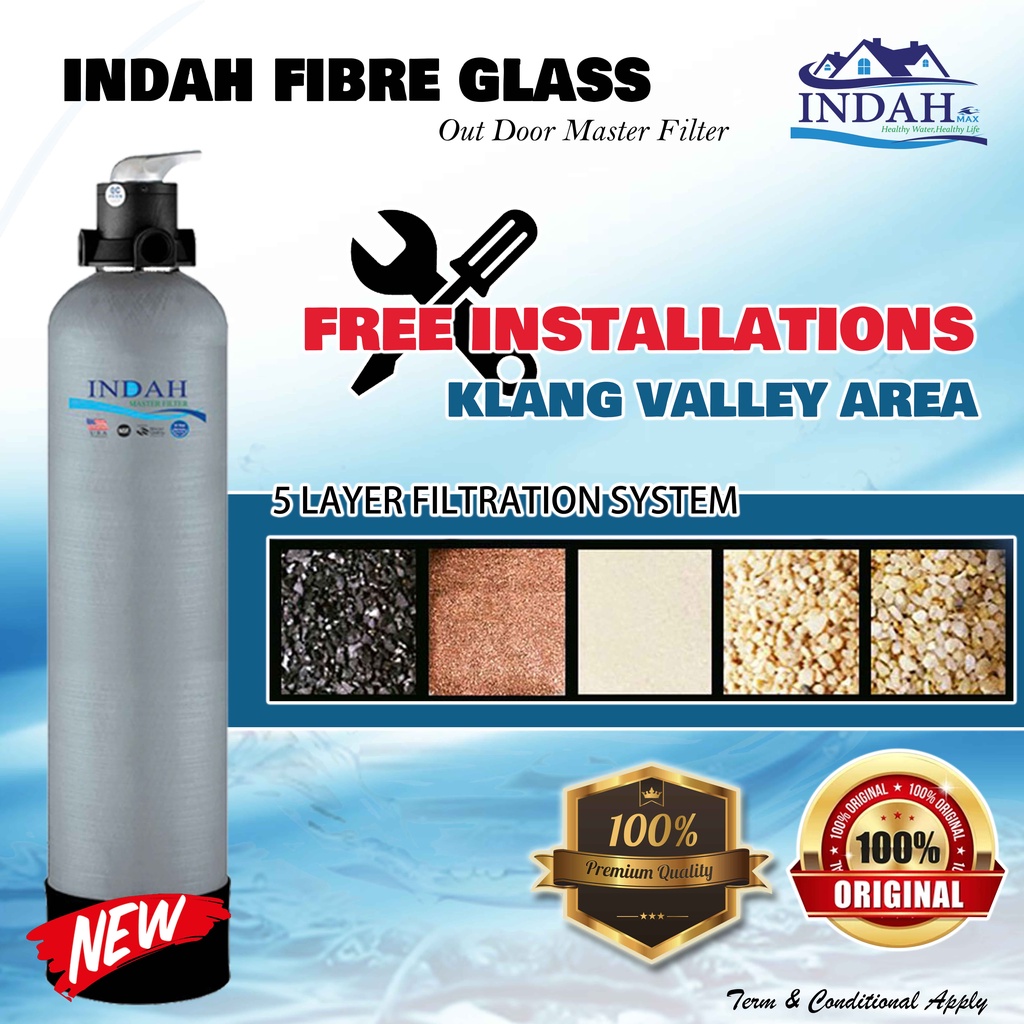 🇲🇾 Ready Stock 💕INDAH Master Fiberglass Outdoor Water Filter Model ...