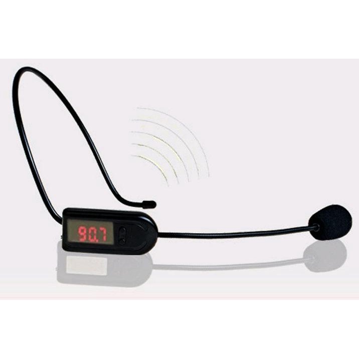 FM Wireless Microphone Headset Megaphone Radio Mic Loudspeaker Teaching ...