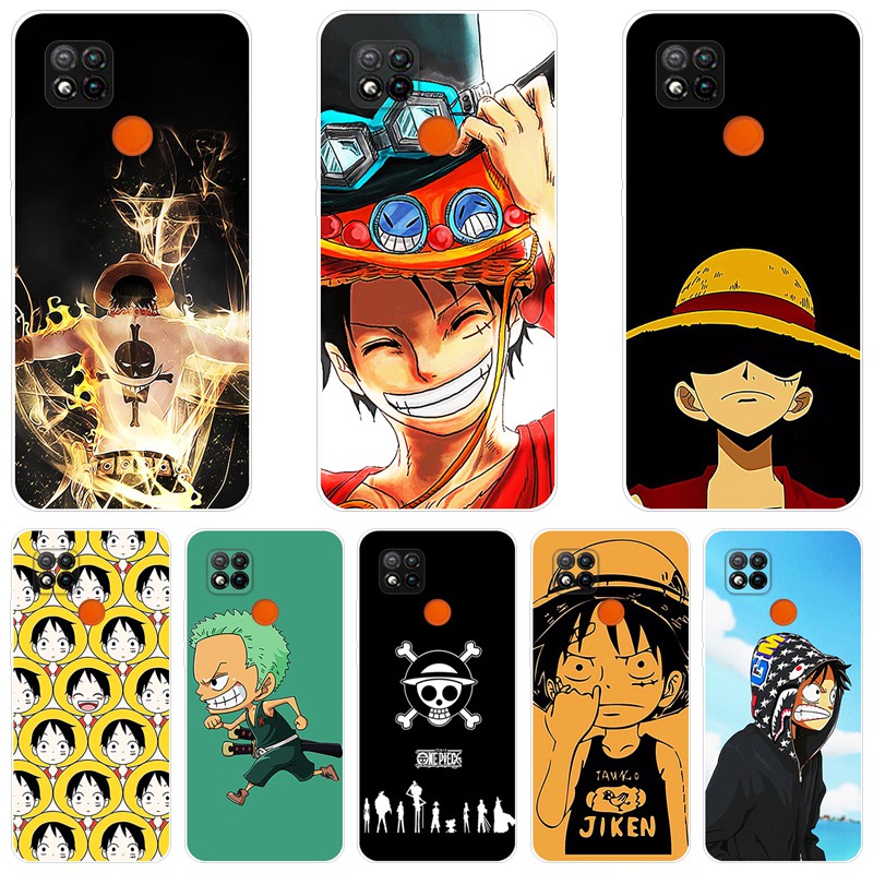 Anime Cover Xiaomi Redmi 9C Redmi 9A Case ONE PIECE Colorful Plain ...