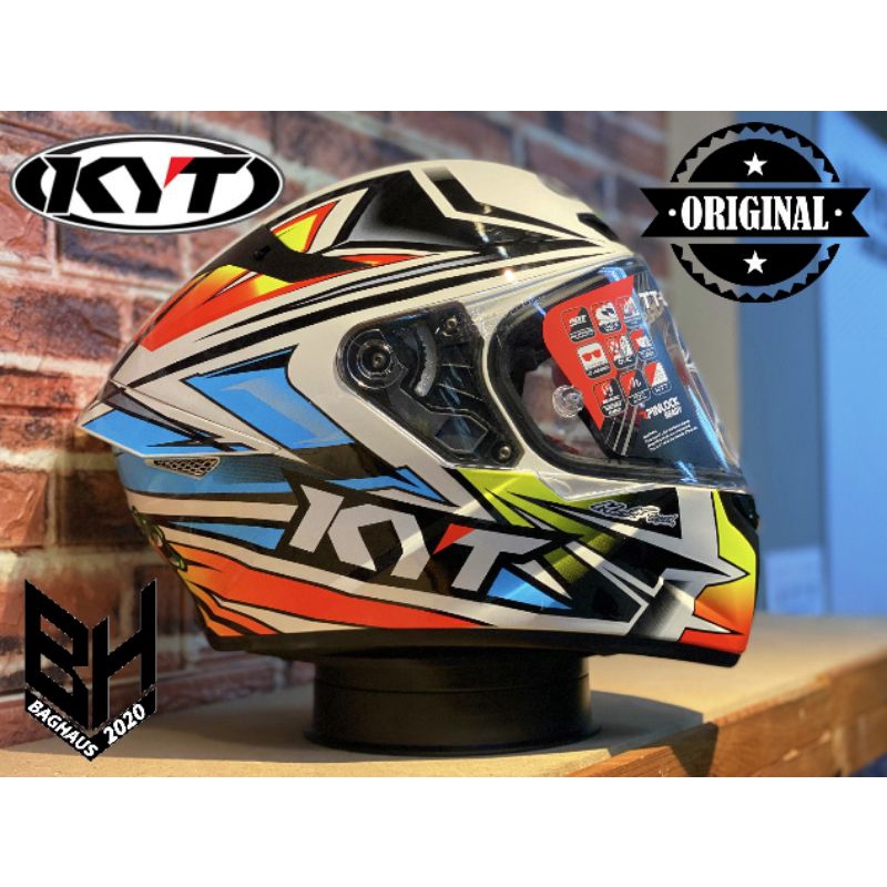 KYT TT COURSE HELMET / HELMET KYT TT COURSE RADIANCE FULL FACE | Shopee ...