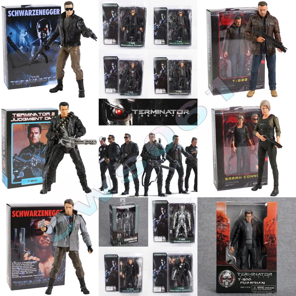 NECA The Terminator Series Part 1-6 T-800/T-1000/Sarah Conner ...