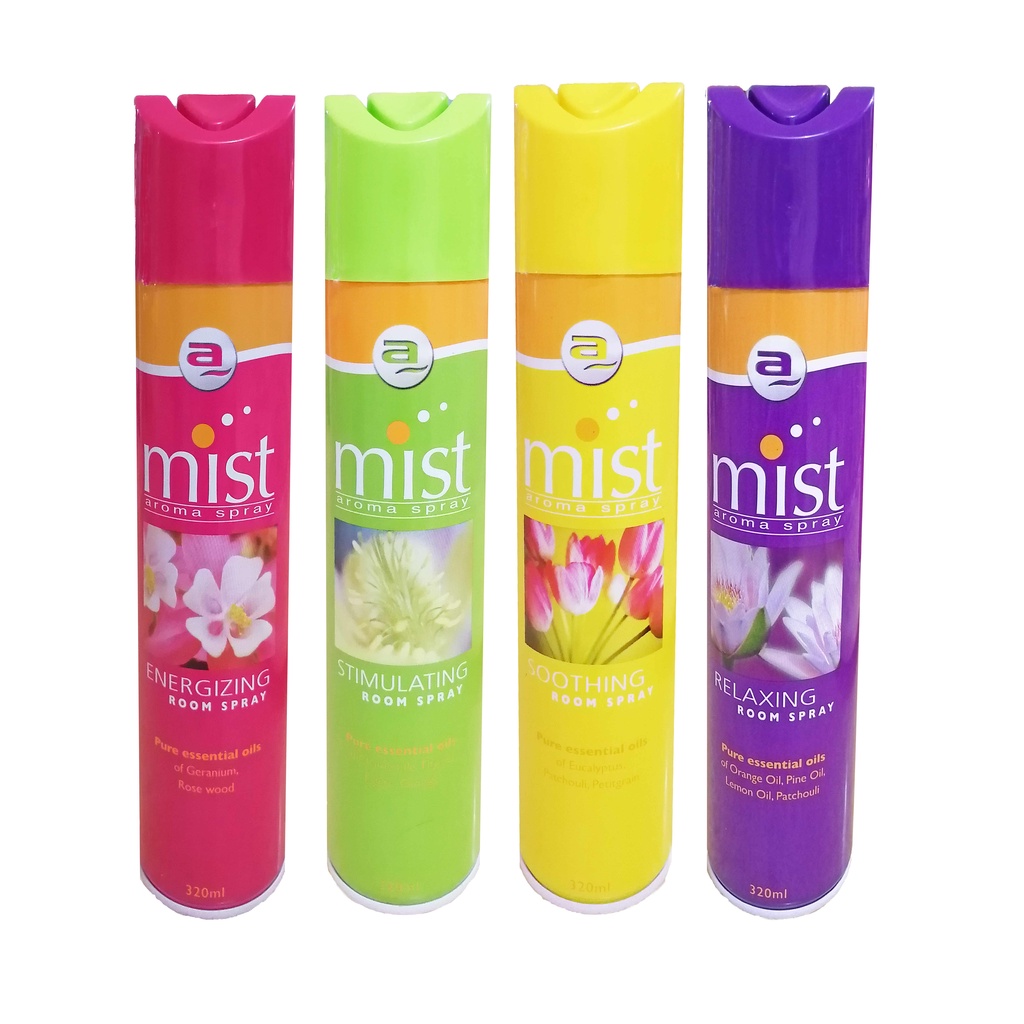 Room Spray Perfume Air Freshener Set (4pcs) Aroma Spray Pewangi Rumah ...