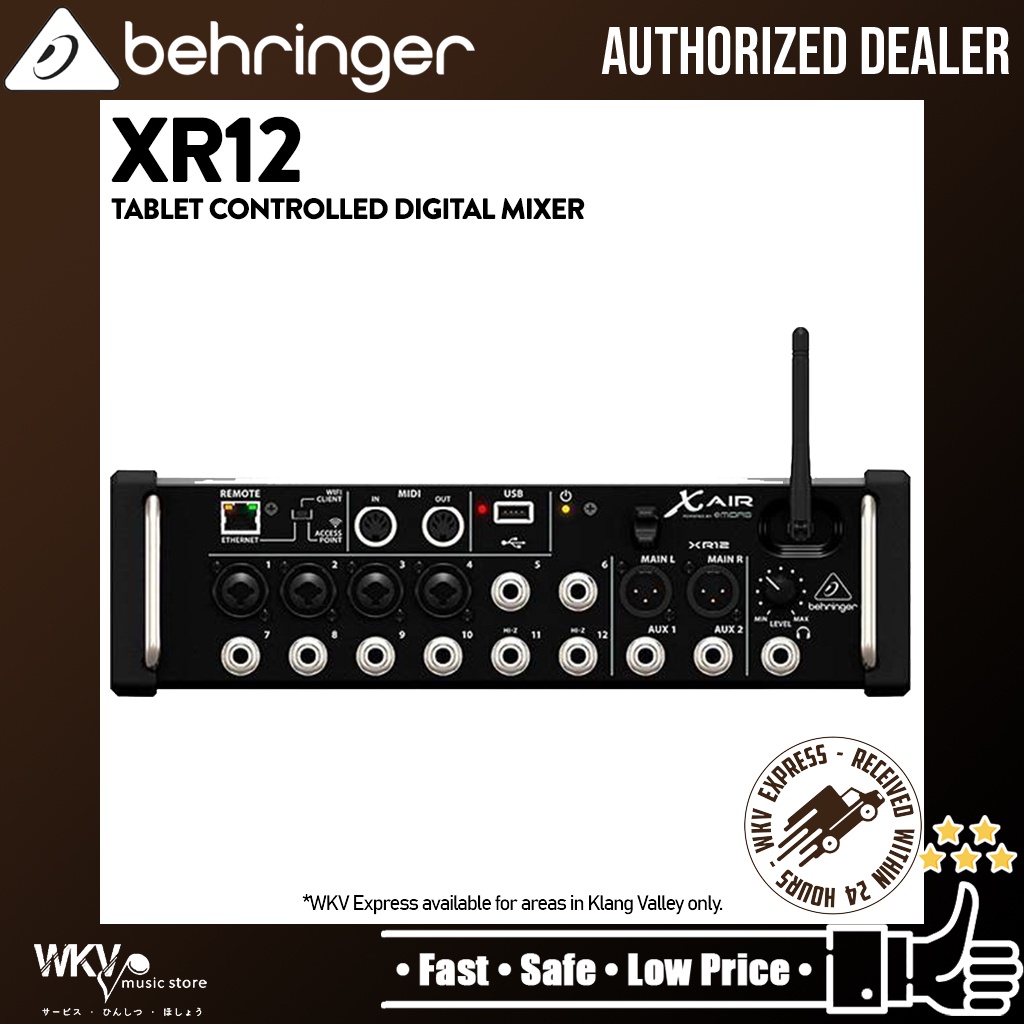 Behringer X Air XR12 12-channel Tablet-Controlled Digital Mixer ...