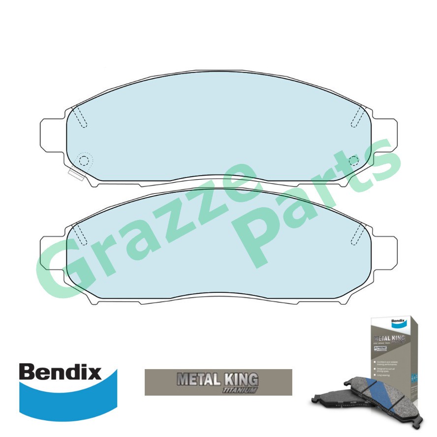 Bendix Metal King Brake Pad Front DB1835 - Nissan Navara D40 Frontier D4D Serena C26 | Shopee ...